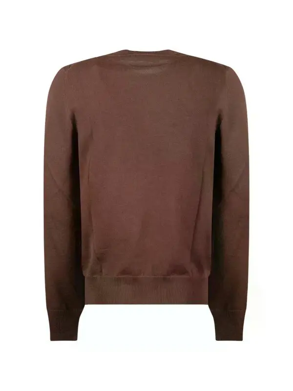 GRAN SASSO Argyle-knit Crew-neck Sweater