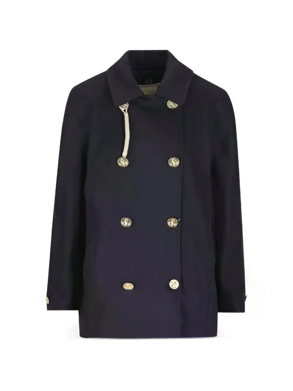 CAMPLIN Double-breasted Coat With Anchor Buttons