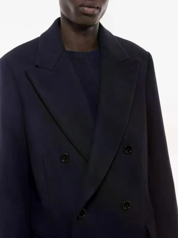 FURSAC Herringbone Double-breasted Coat