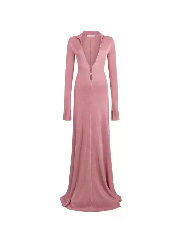 Philosophy Di Lorenzo Serafini Long-sleeve Maxi Dress - Pink