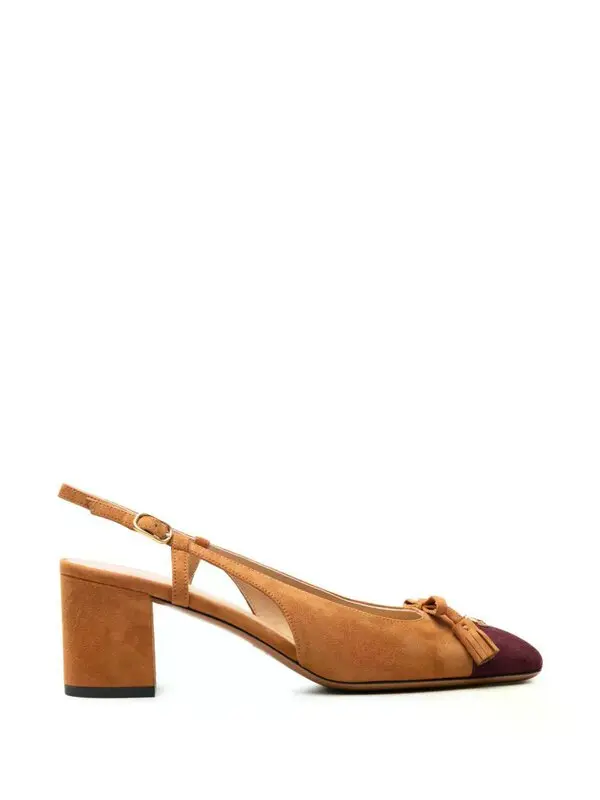 Valentino Garavani Valet Du Roi Vlogo Signature Slingback Pumps - Brown