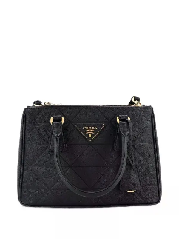 Prada Saffiano Leather Mini Crossbody Bag - Black