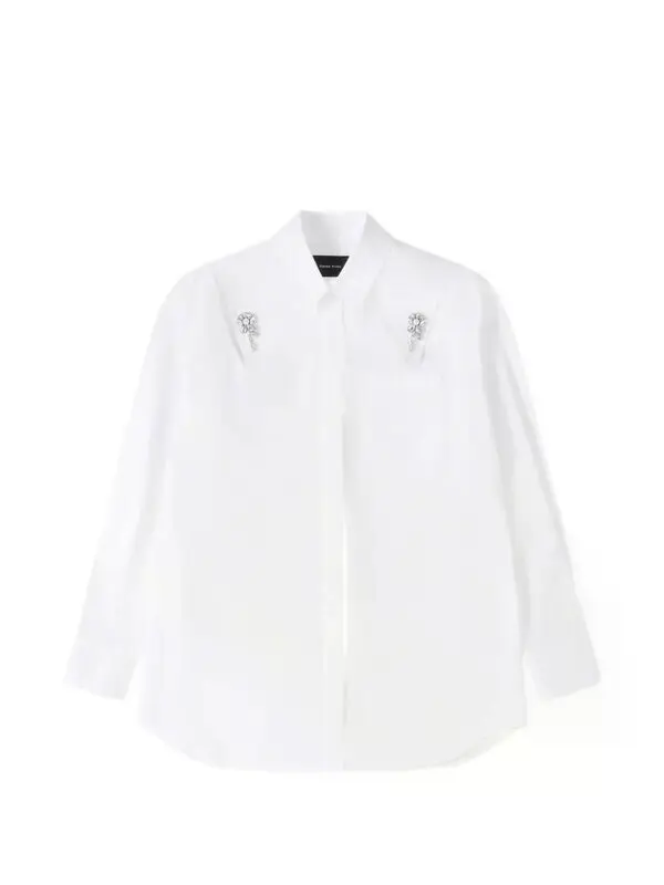 Simone Rocha Embellished Slash-detail Shirt