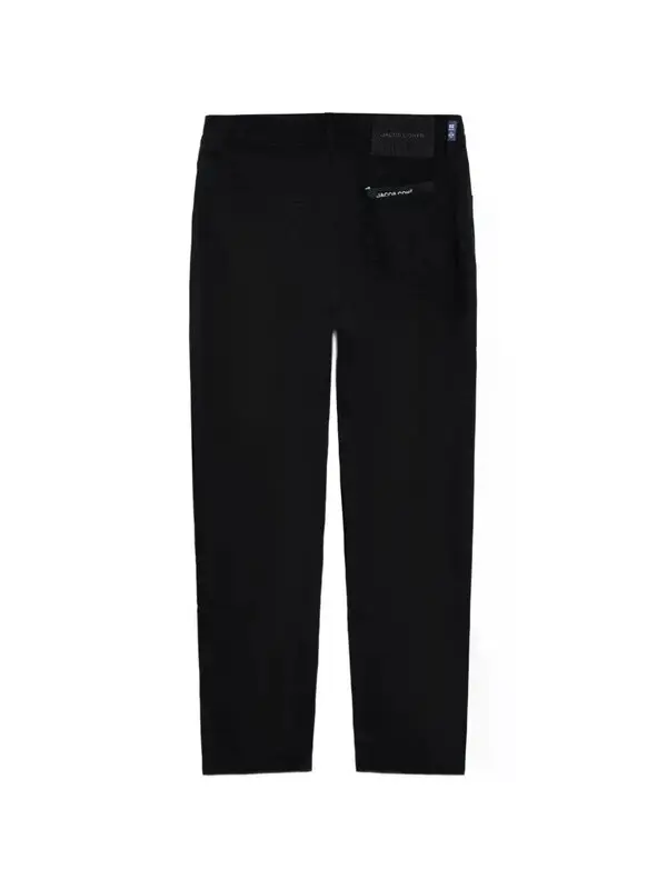 Jacob Cohen Straight Leg Jeans With Logo Patch