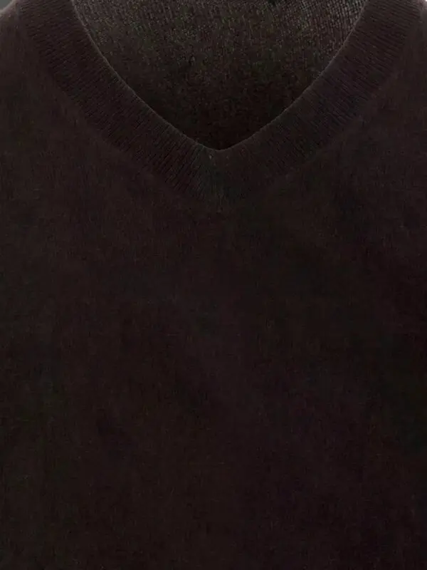 ALLUDE V-neck Long Sleeve Sweater