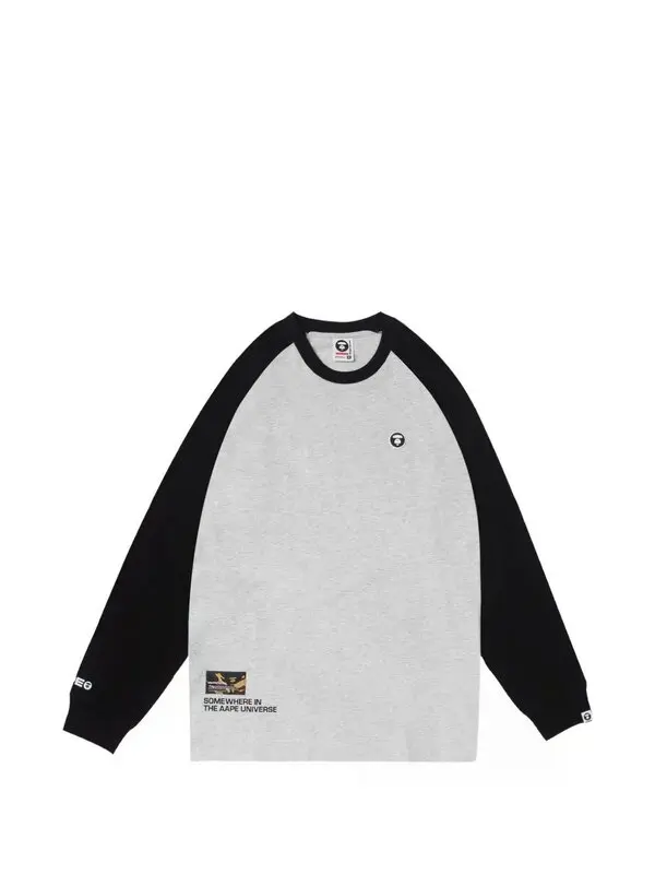 AAPE BY *A BATHING APE Moonface Raglan Long-sleeve T-shirt