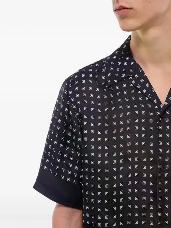 FURSAC Geometric-pattern Short-sleeve Shirt