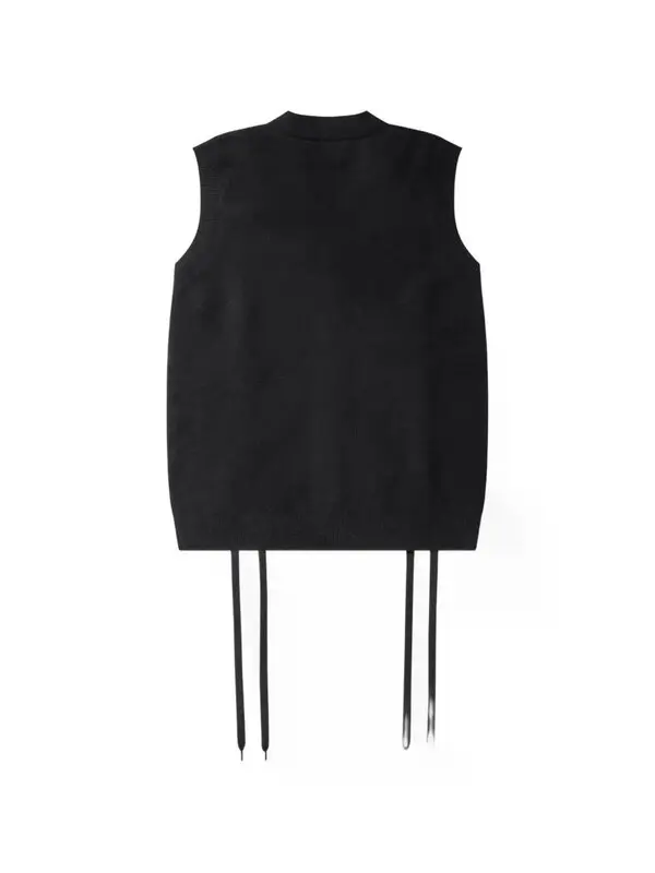 Simone Rocha Lace-up Button-down Vest