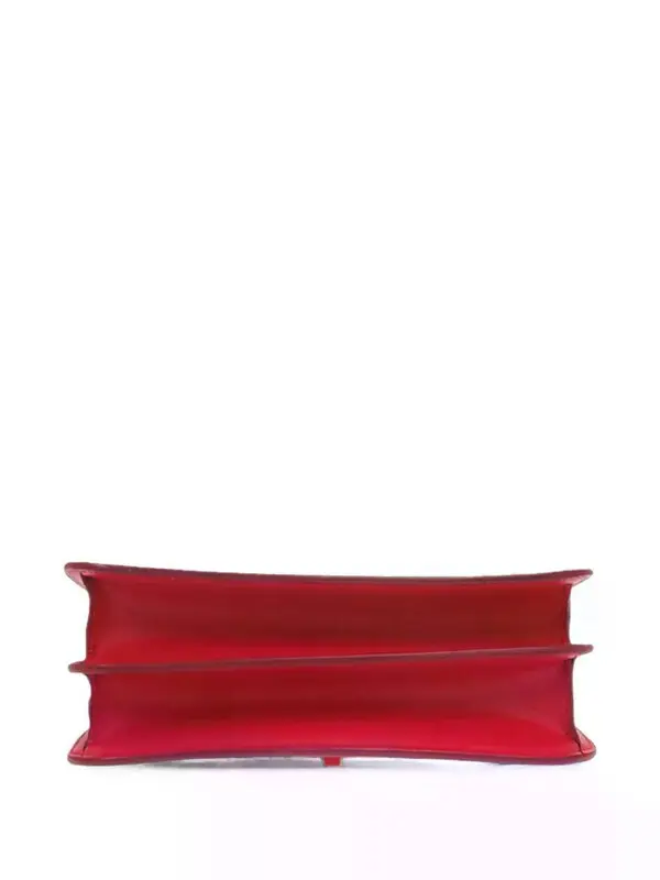 Burberry Smooth Calfskin Tb Crossbody Bag - Red