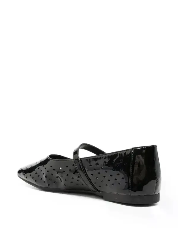 LINDA BAUMANN Perforated Mary Jane Flats