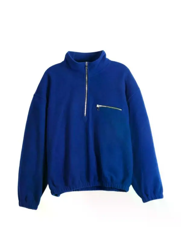 RIER Zip-up Fleece Sweatshirt - Blue