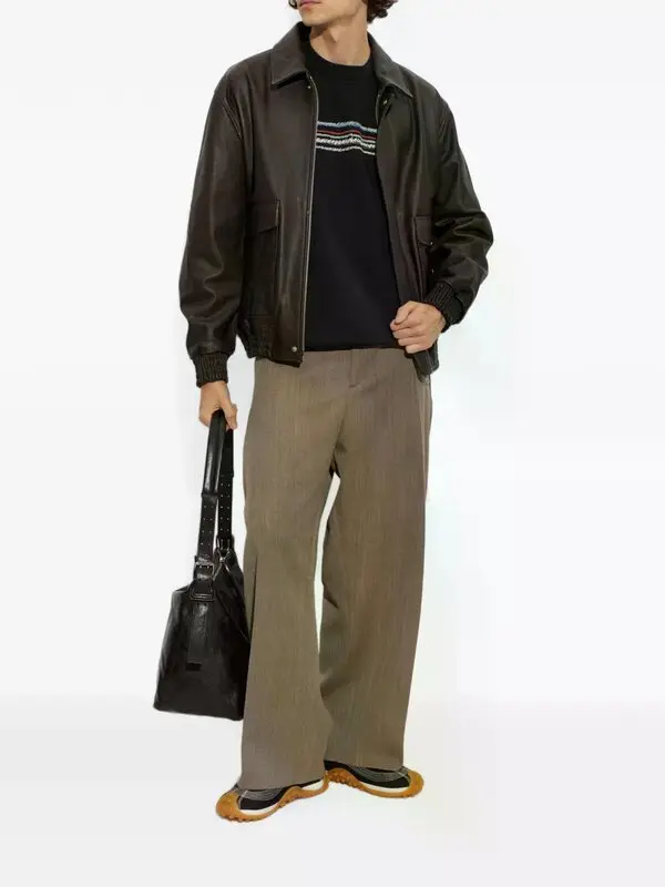 Paul Smith Embroidered Logo-stripe Sweater