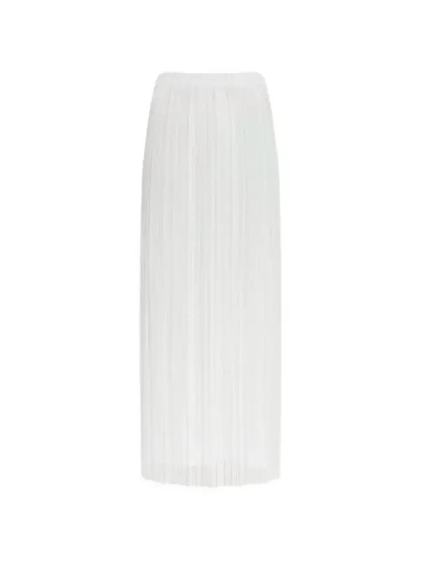 Fabiana Filippi Pleated Maxi Skirt - White
