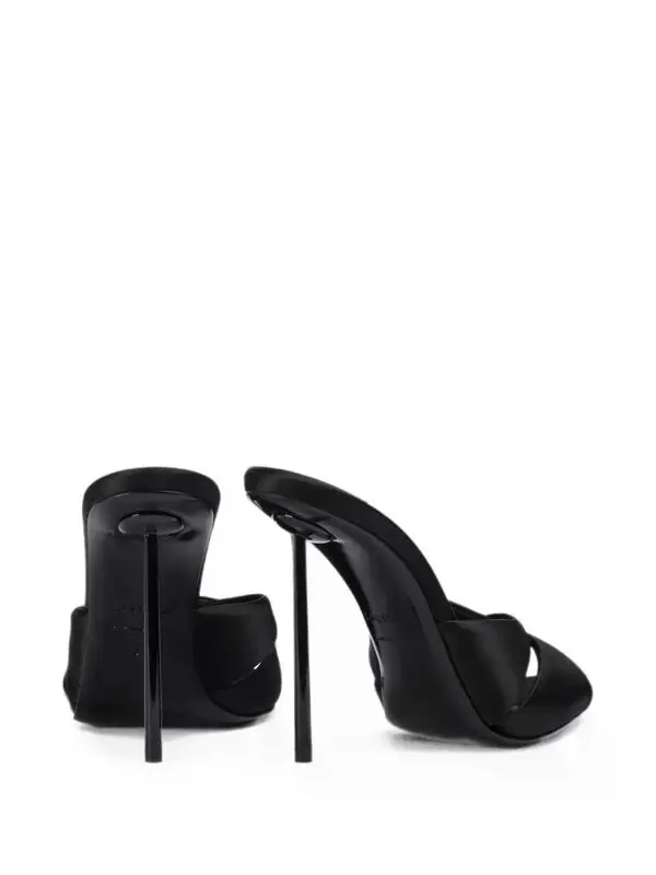 LE SILLA Shirley Twist-detail Stiletto Sandals - Black
