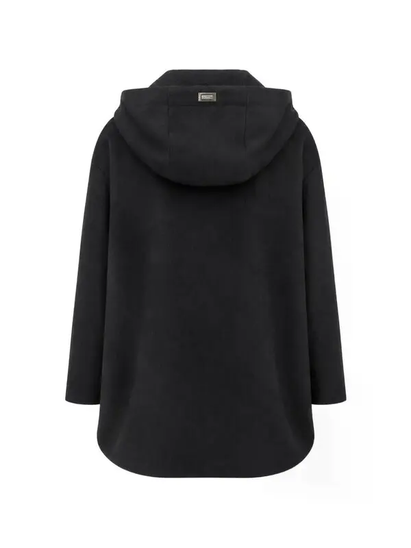 Herno Cocoon Drawstring Wool Coat
