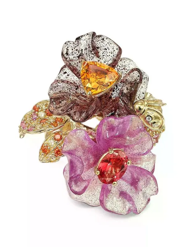 ANABELA CHAN Blueberry & Sweet Potato Garden Ring - Gold