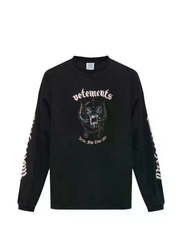 Vetements Graphic-print Long-sleeve T-shirt