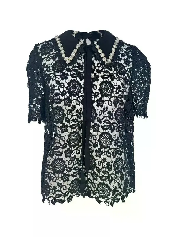 SELF-PORTRAIT 2021 Guipure Lace Blouse