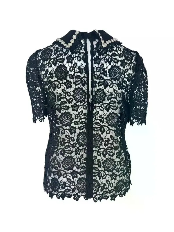 SELF-PORTRAIT 2021 Guipure Lace Blouse