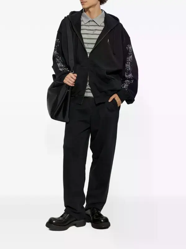 Vetements Logo-print Zip-up Hoodie