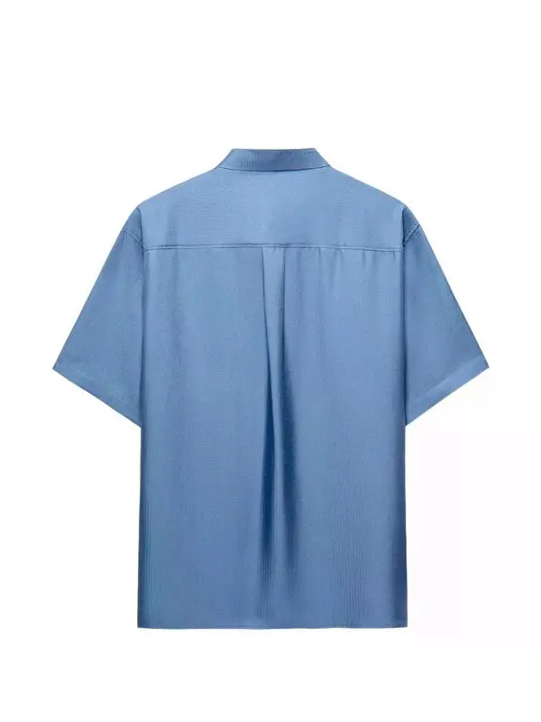Shanghai Tang Herringbone-pattern Short-sleeved Polo Shirt