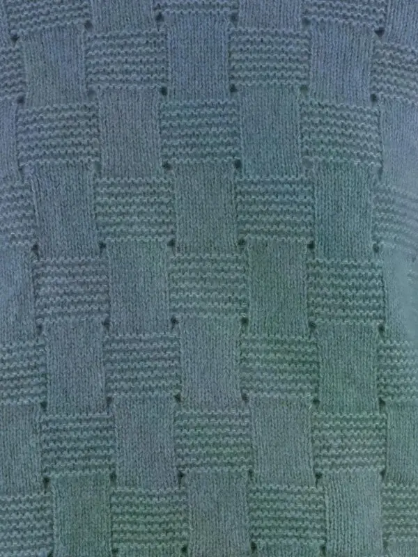 ALLUDE Basket-weave Crew-neck Sweater