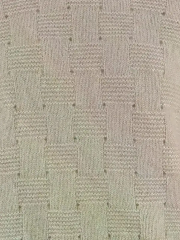 ALLUDE Basket-weave Crew Neck Sweater