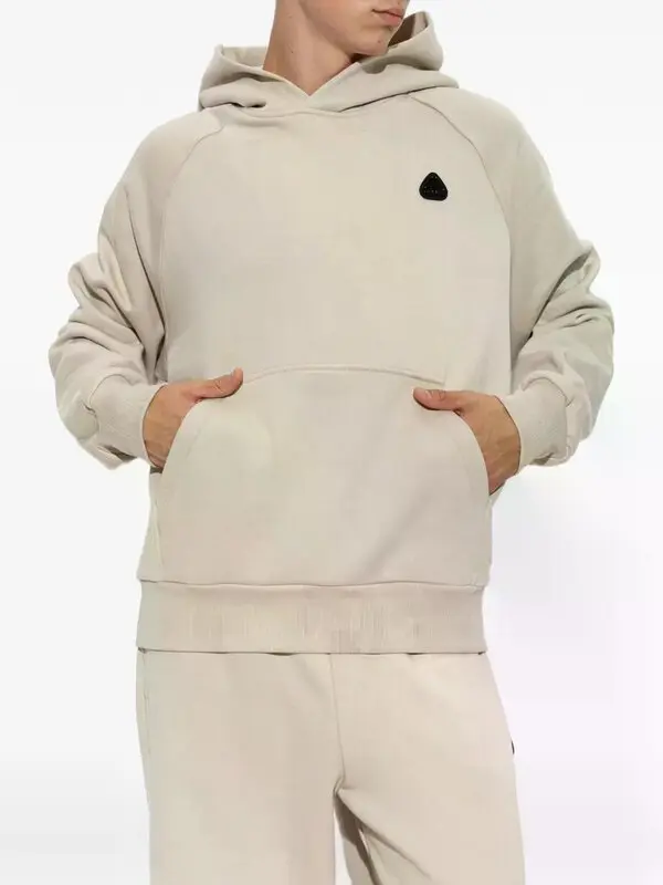 Moose Knuckles Yul Logo-patch Raglan-sleeve Hoodie