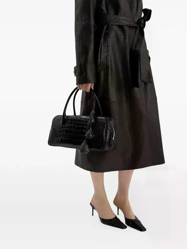 Magda Butrym Brigitte Crocodile-embossed Leather Tote Bag - Brown