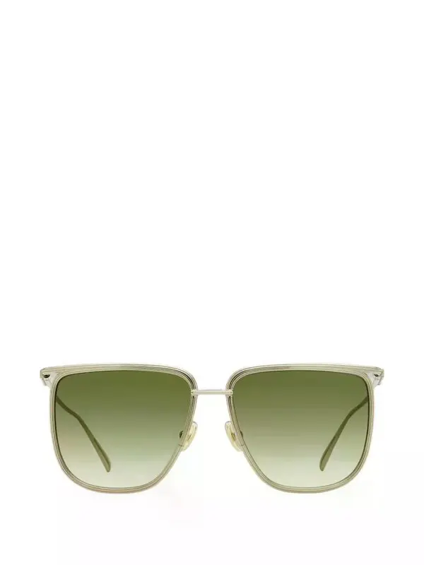 FERRAGAMO Square Frame Sunglasses - Gold