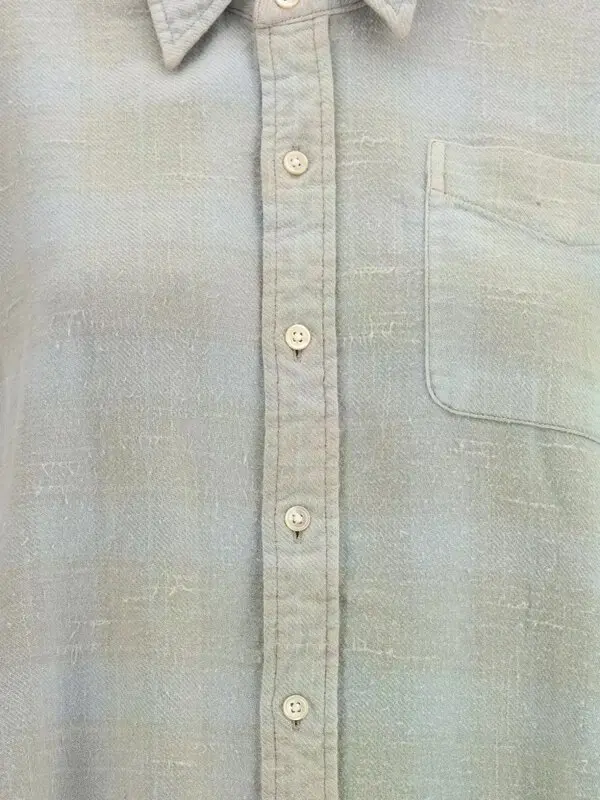 R13 Check Frayed-edge Shirt