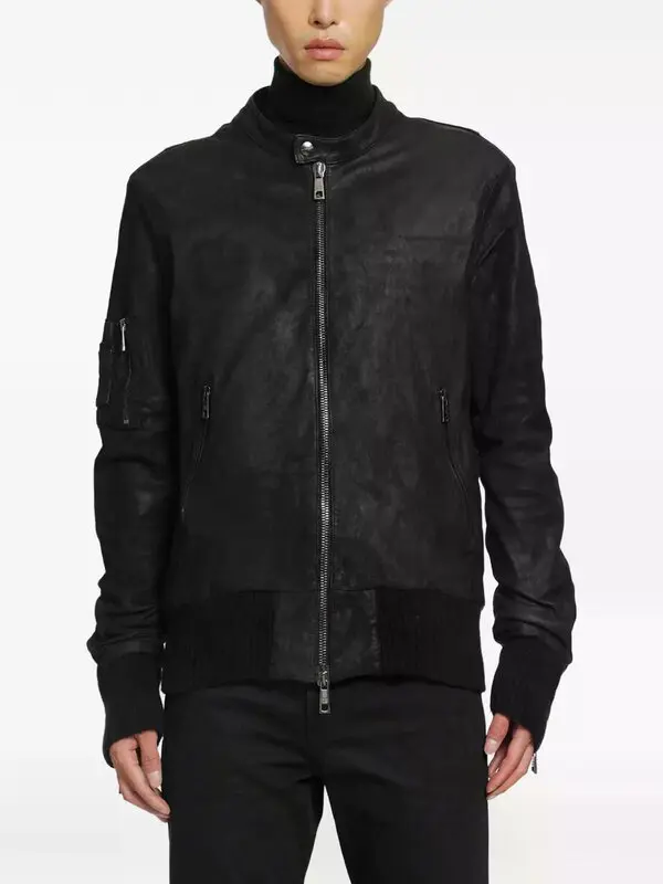 GIORGIO BRATO Zip-fastening Leather Jacket