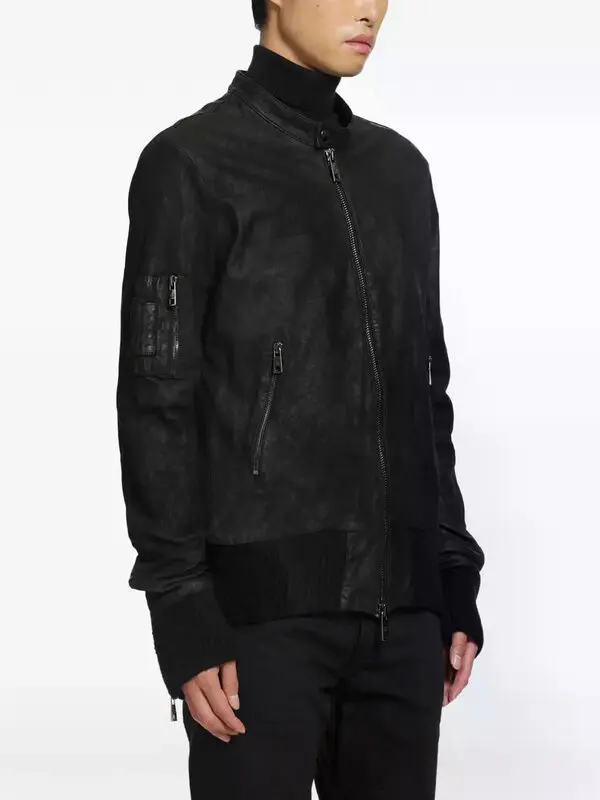 GIORGIO BRATO Zip-fastening Leather Jacket