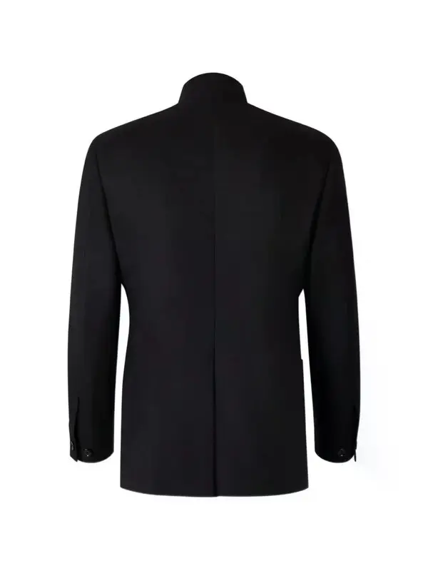 LARDINI Mandarin-collar Single-breasted Suit