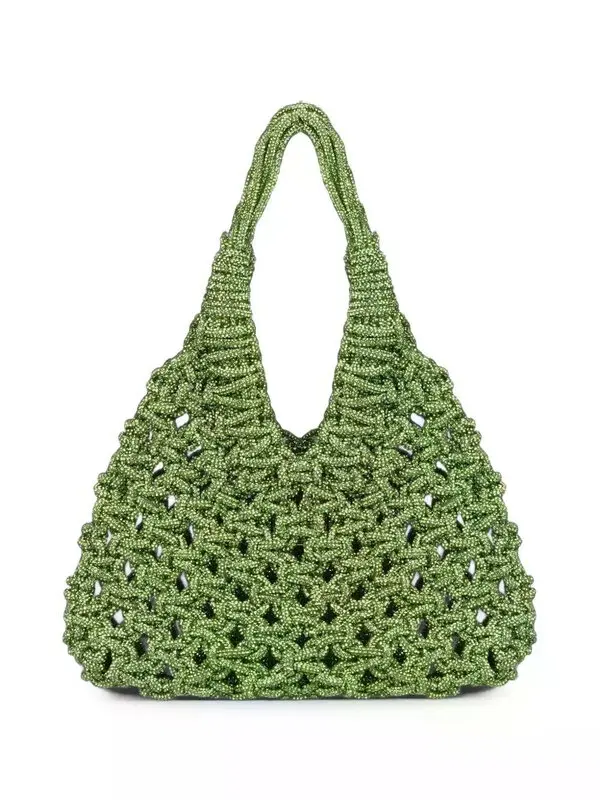 HIBOURAMA Vannifique Crystal-embellished Tote Bag - Green