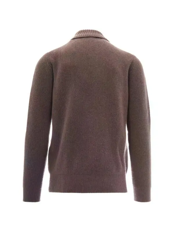 BALLANTYNE Fisherman Rib Wool Sweater