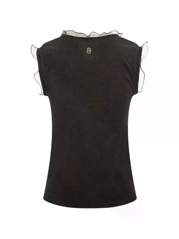 FRACOMINA Ruffle-trim Sleeveless Top