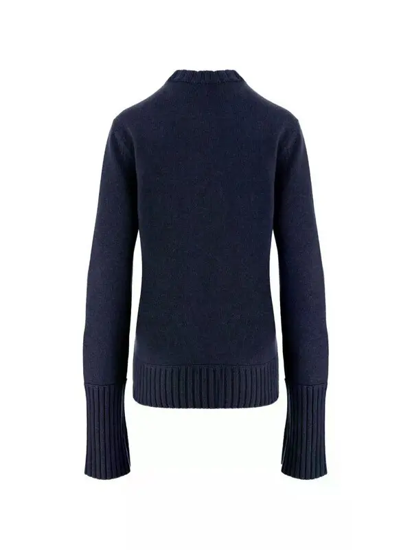 SA SU PHI Crew-neck Ribbed-trim Sweater