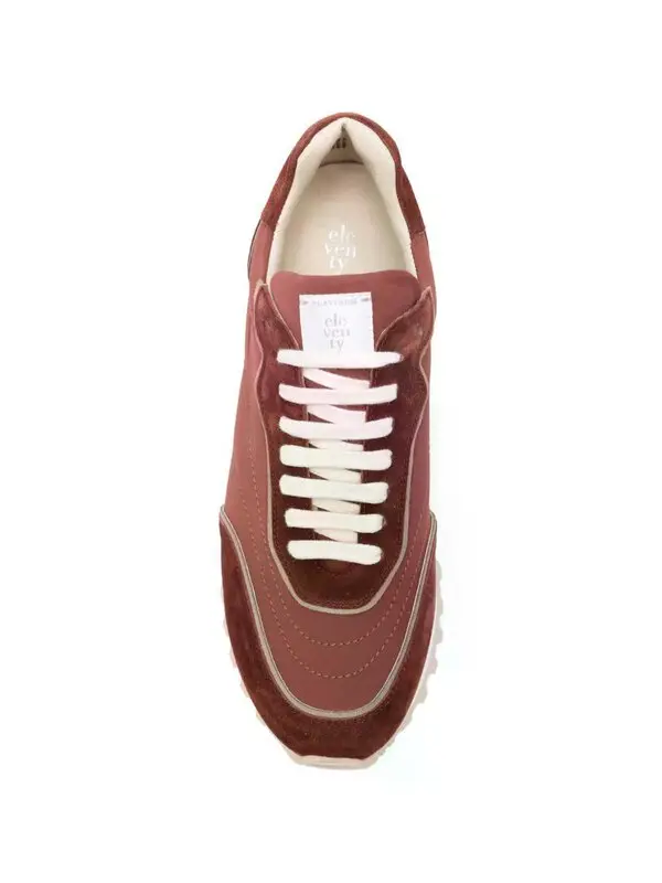Eleventy Panelled Lace-up Sneakers