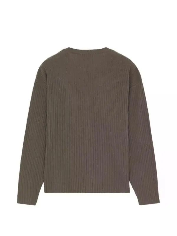IUTER Ribbed-knit Logo-patch Sweater