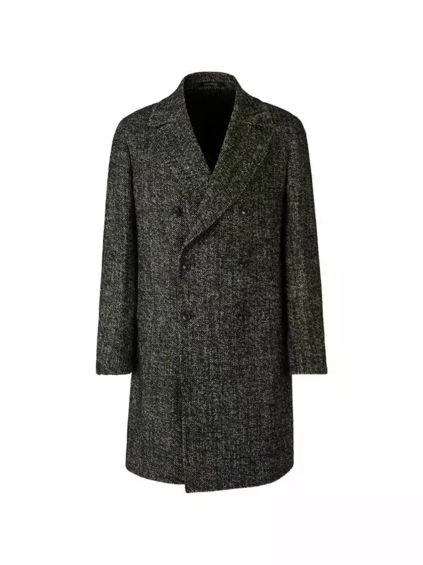 Tagliatore Double-breasted Herringbone Coat