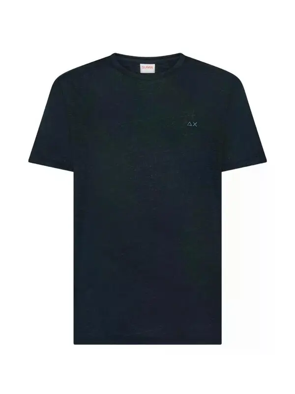 SUN 68 Linen-flax T-shirt - Blue