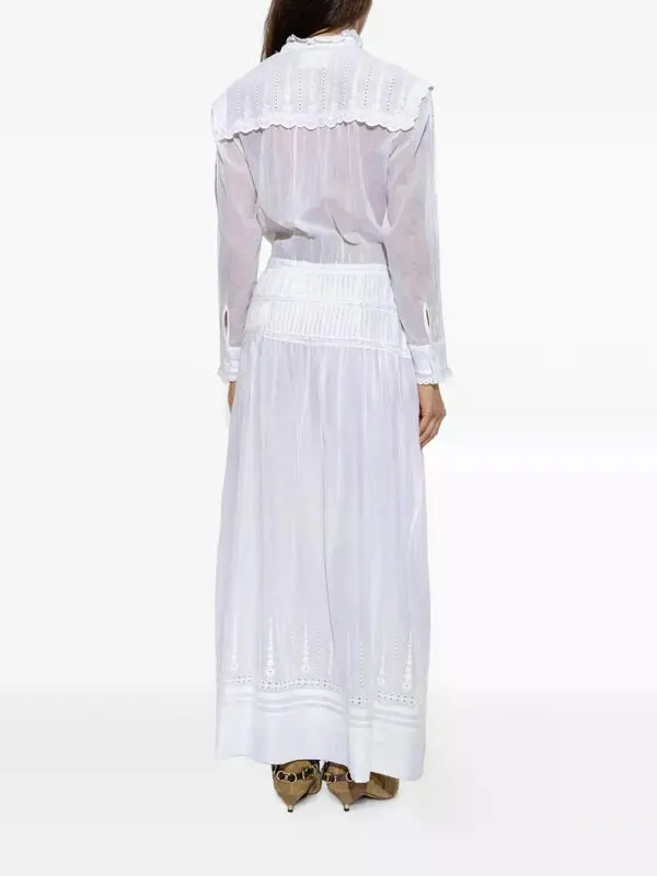 MARANT ETOILE Ruffled Embroidered Maxi Dress