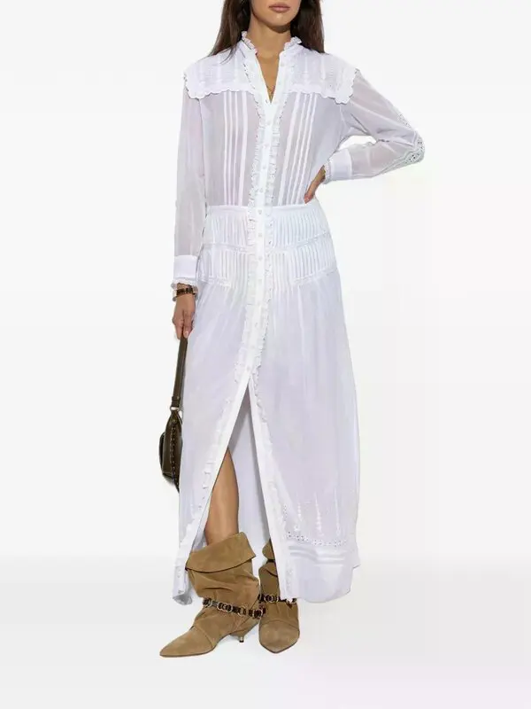 MARANT ETOILE Ruffled Embroidered Maxi Dress