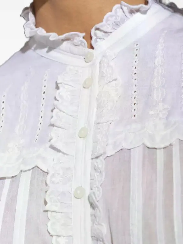 MARANT ETOILE Ruffled Embroidered Maxi Dress