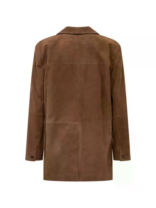 Ba&sh Suede Notched Lapel Jacket