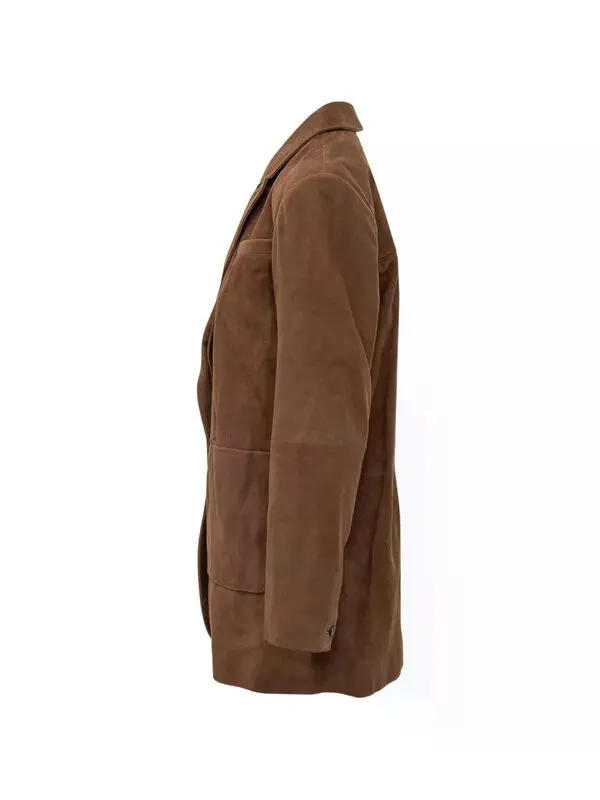 Ba&sh Suede Notched Lapel Jacket