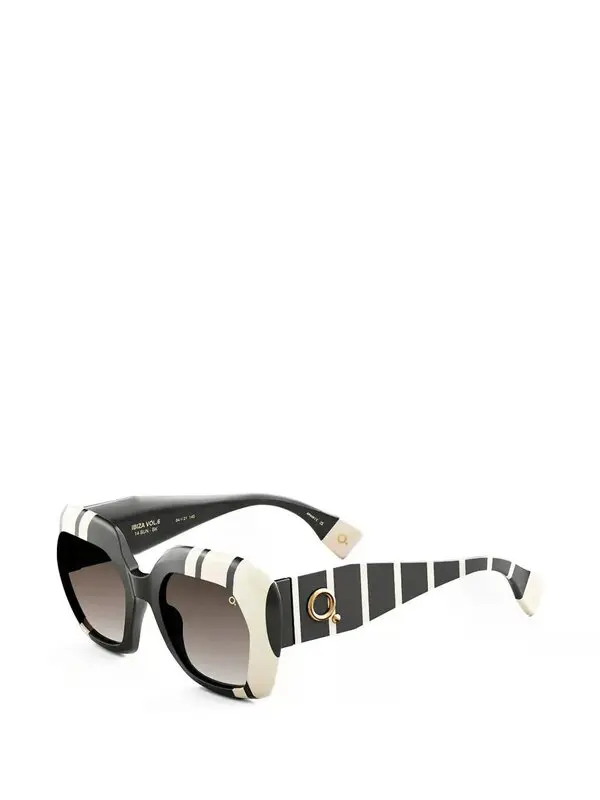 ETNIA BARCELONA Ibiza 14 Striped Square Frame Sunglasses