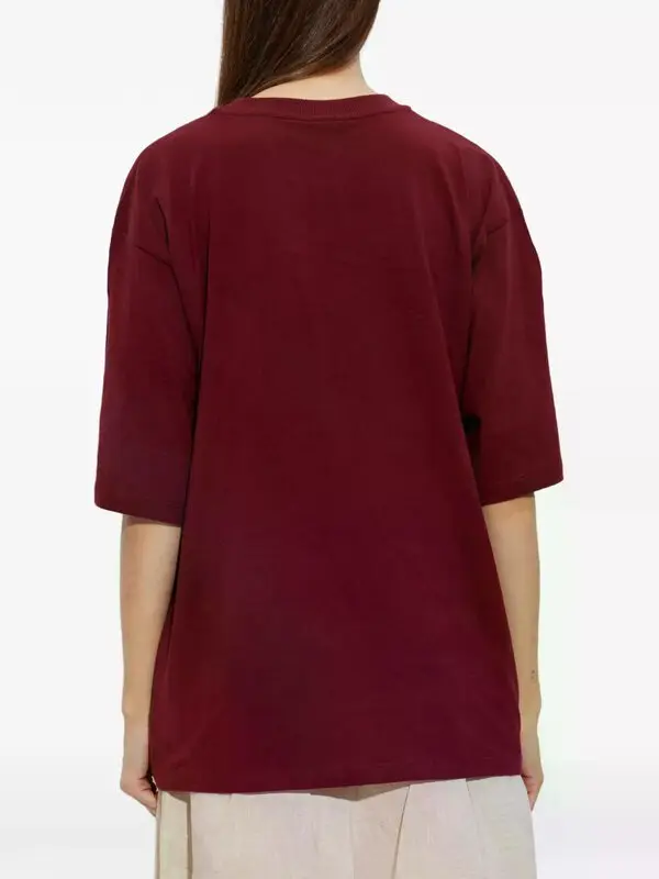 GESTUZ Embroidered Logo Oversized T-shirt