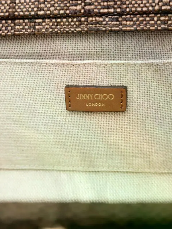 JIMMY CHOO Skylar Woven Clutch Bag